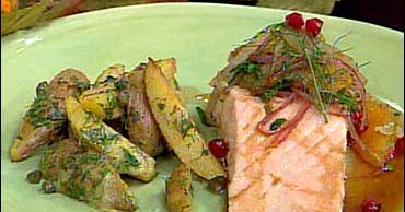 Flay's Succulent Poached Salmon - CBS News