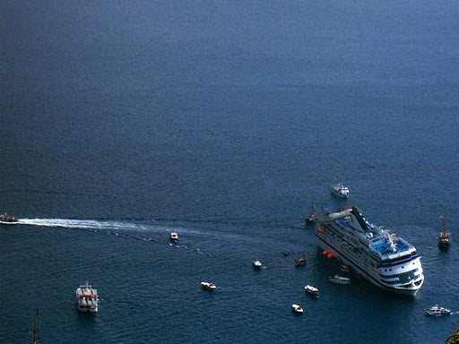 Greek Cruise Ship Sinks