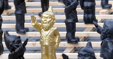 German Artist Poses 1,250 Nazi Garden Gnomes - CBS News