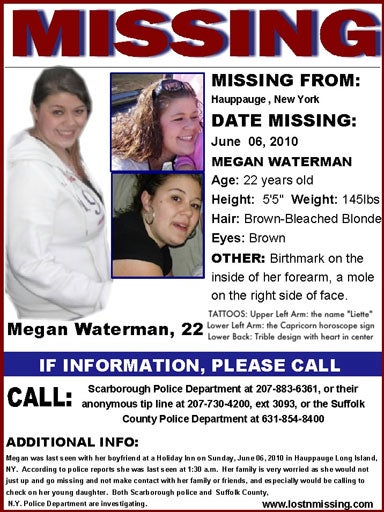 Megan Waterman Missing