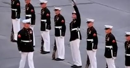 FAIL: Military demonstration with rifle goes wrong - CBS News