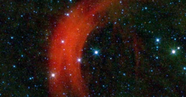 Rare image of runaway star speeding through space - CBS News