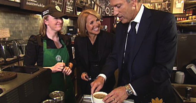Starbucks CEO Howard Schultz is all abuzz - CBS News