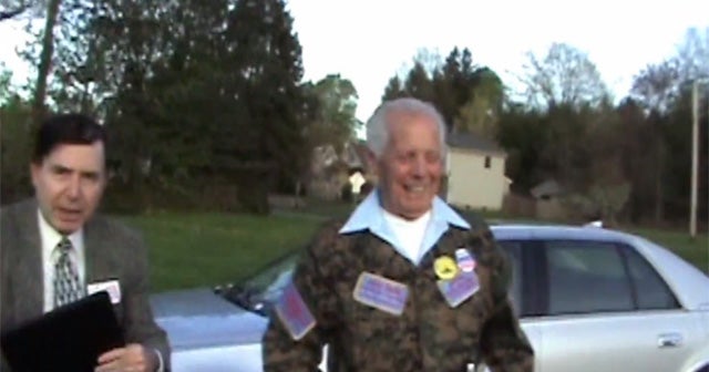 Candidate Jack Davis in scuffle with GOP tracker (video) - CBS News