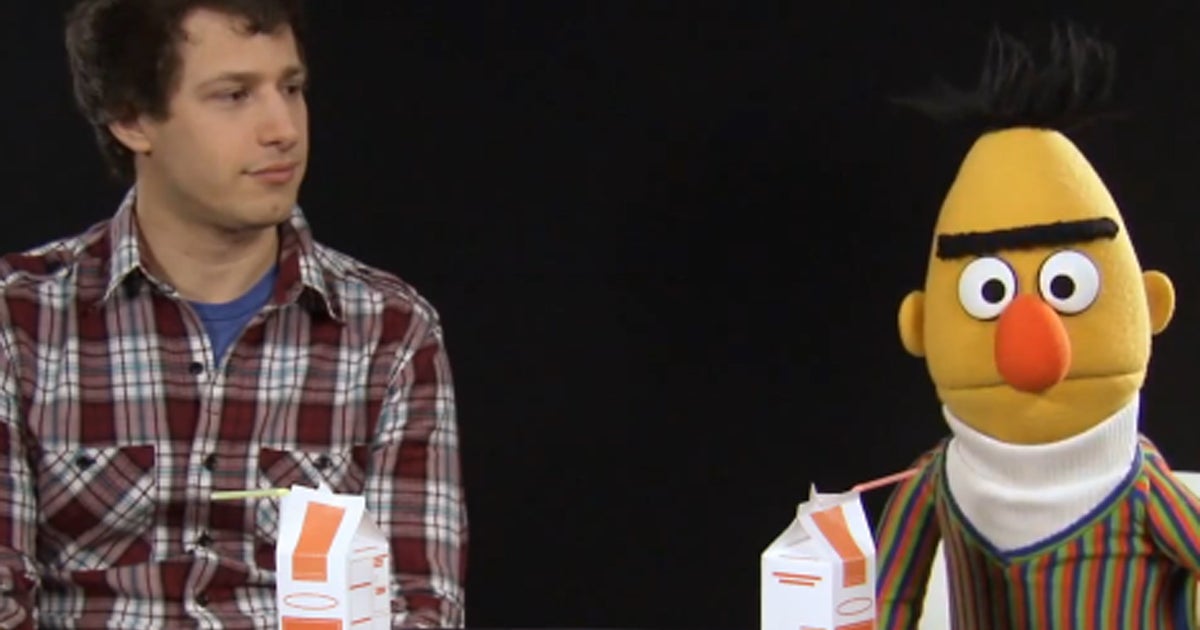Andy Samberg does hilarious interview with Sesame Street's Bert - CBS News
