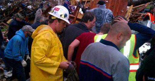 Joplin twister decimation from the ground