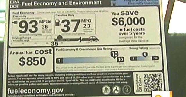 Revamped car mileage stickers give more info - CBS News