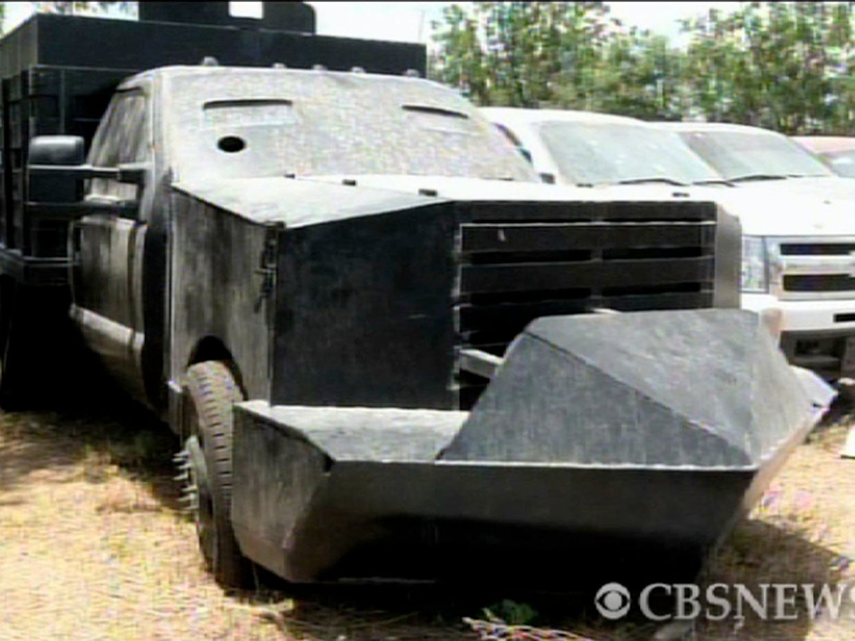 Homemade narco tanks seized in Mexico - CBS News