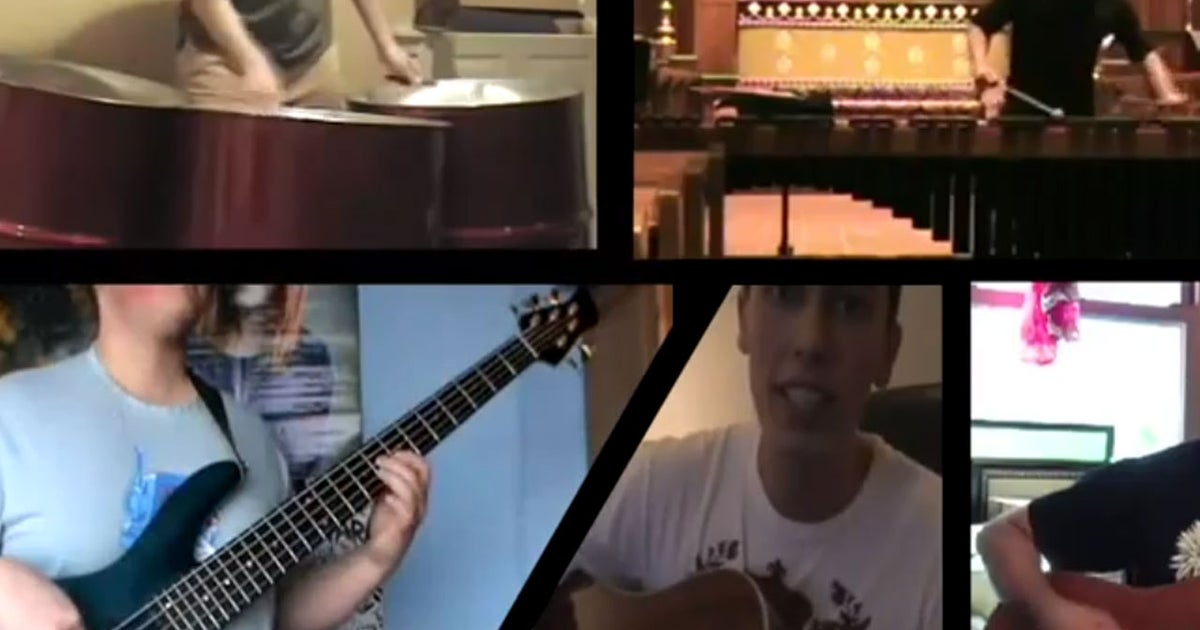 Epic mix of 36 musicians playing Radiohead - CBS News