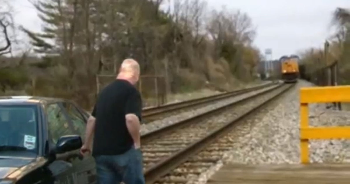How to avoid getting hit by a train - CBS News