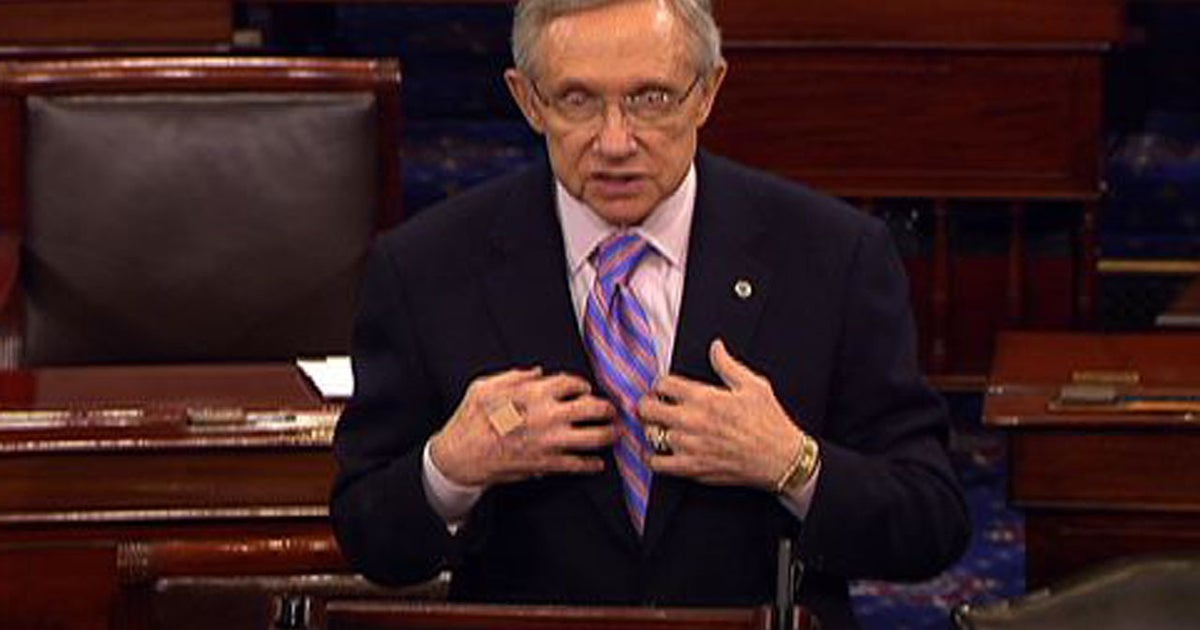 Sen. Reid opens Senate with presidential politics - CBS News