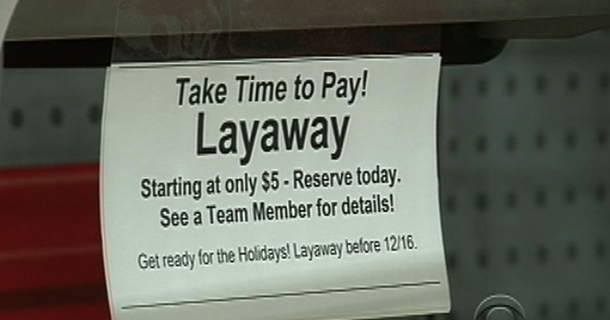 Retailers try to lure shoppers with layaways - CBS News