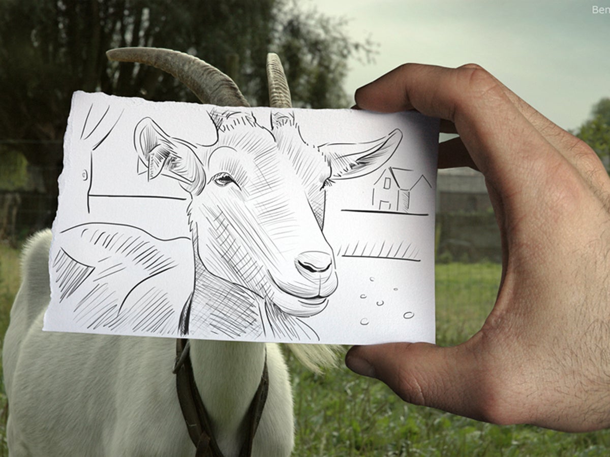 "Pencil Vs Camera" blends drawing and photography