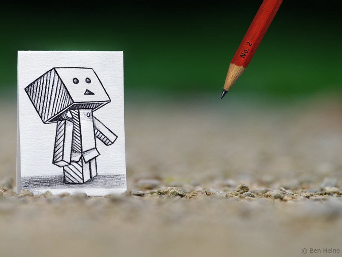 "Pencil Vs Camera" blends drawing and photography