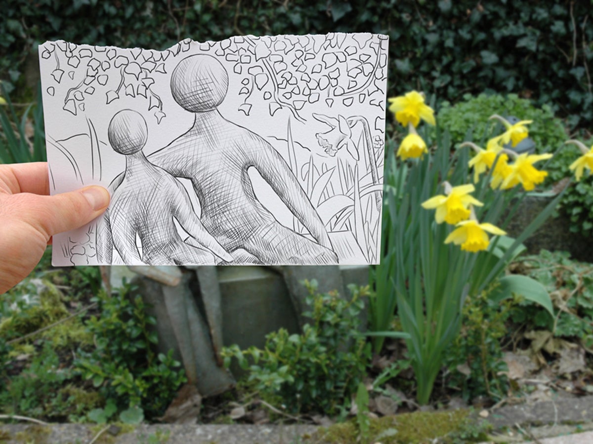 "Pencil Vs Camera" blends drawing and photography