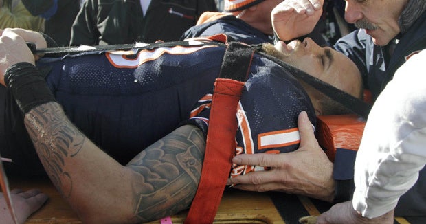 Johnny Knox carted off field, faces back surgery - CBS News