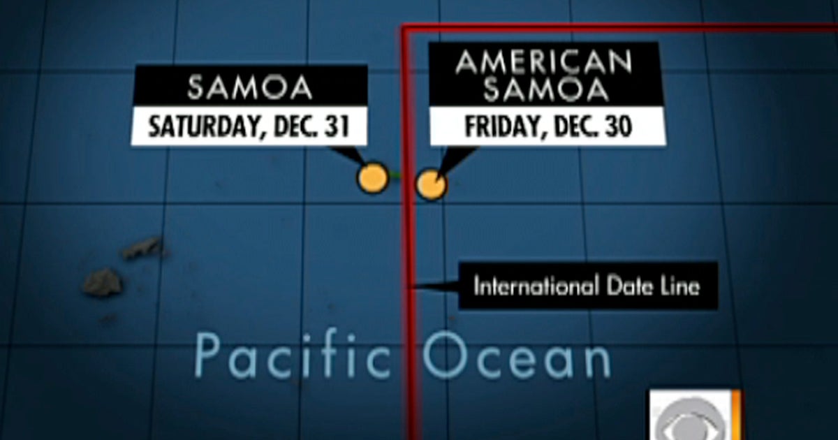 Tiny Samoa takes big leap across date line - CBS News