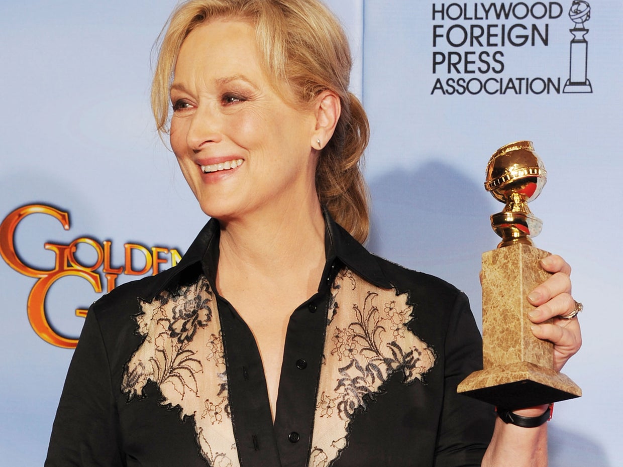 Meryl Streep gets bleeped at Golden Globe Awards - CBS News