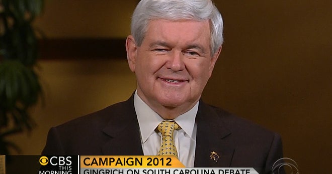 Gingrich: I'm one to battle "plenty tough" Obama - CBS News