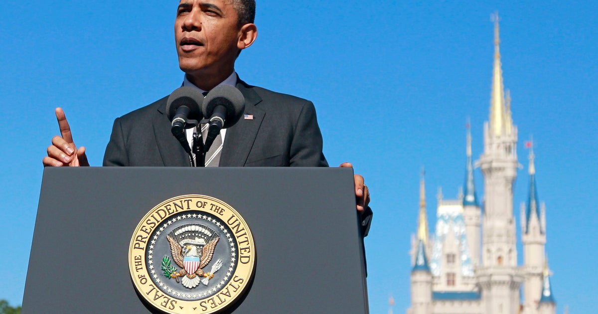 From Disney World, Obama unveils tourism initiatives - CBS News