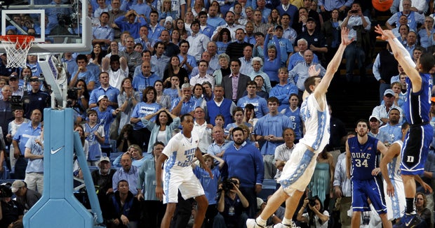 Duke stuns UNC on Rivers' last-second 3-pointer - CBS News