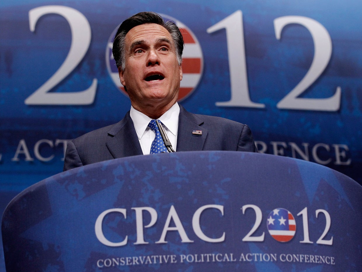 Mitt Romney wins CPAC straw poll - CBS News