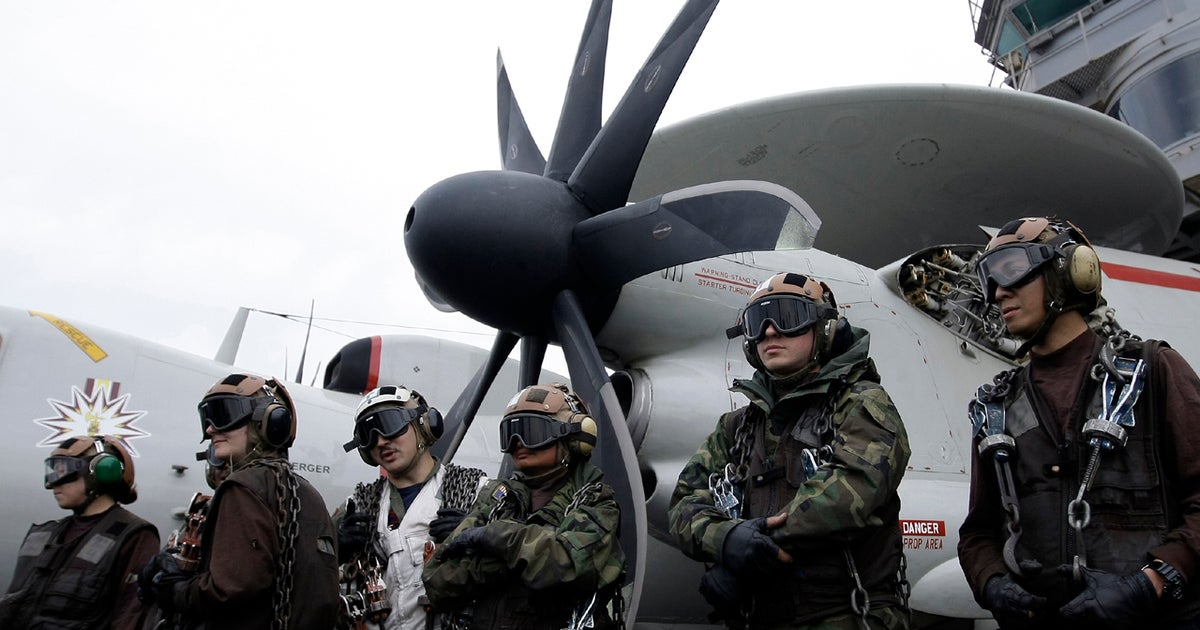 U.S. naval battle group crosses Strait of Hormuz - CBS News