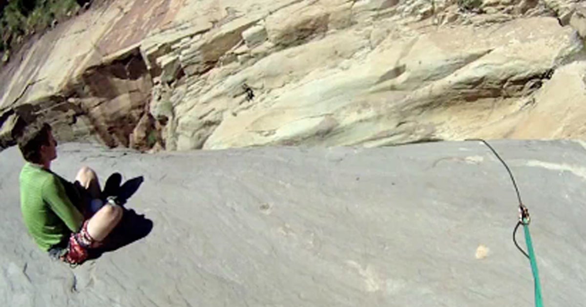 Just a nice, relaxing, first-person jump off a cliff - CBS News
