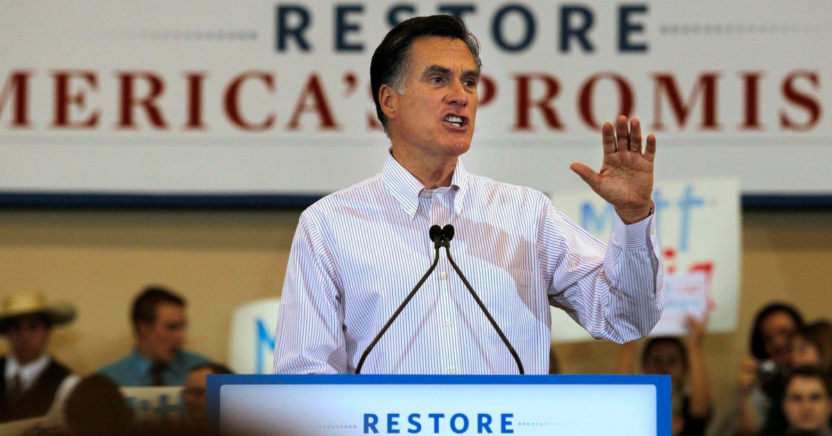 Romney proposes across-the-board income tax cuts - CBS News