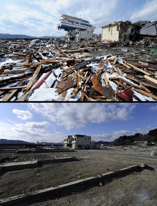 Japan tsunami recovery: Then and now