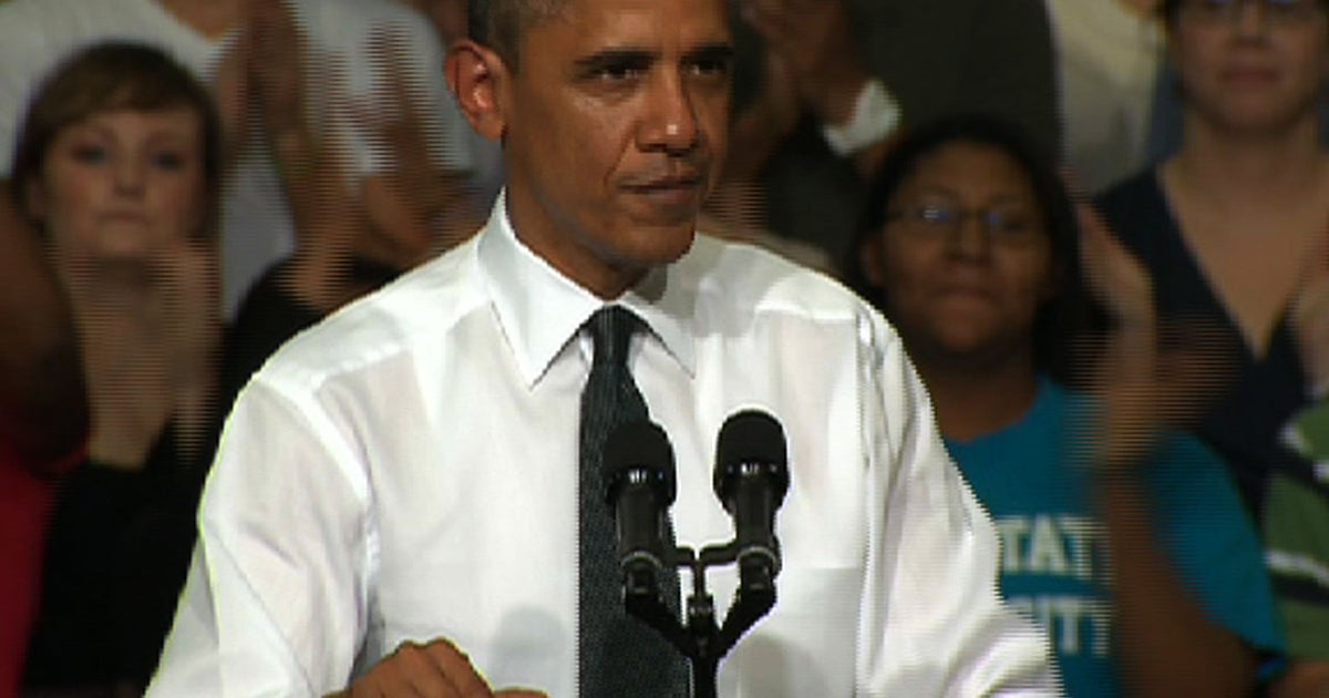 Obama to heckler: "Show me some courtesy" - CBS News