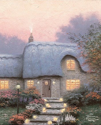 Thomas Kinkade Winter Cottage