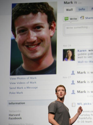 Facebook through the years