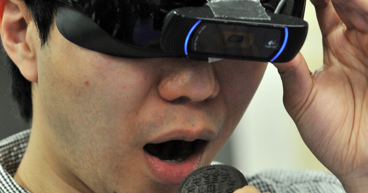 Perception-altering goggles might trick people into eating less - CBS News