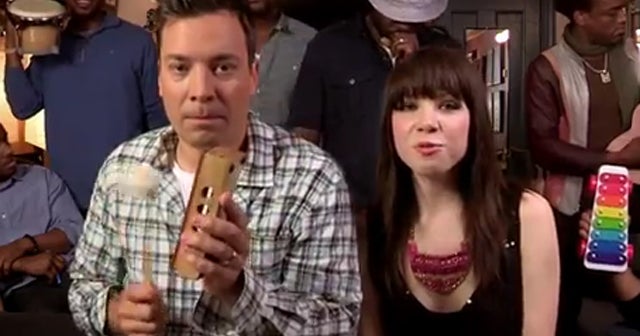 Jimmy Fallon and The Roots sing "Call Me Maybe" with Carly Rae Jepsen ...