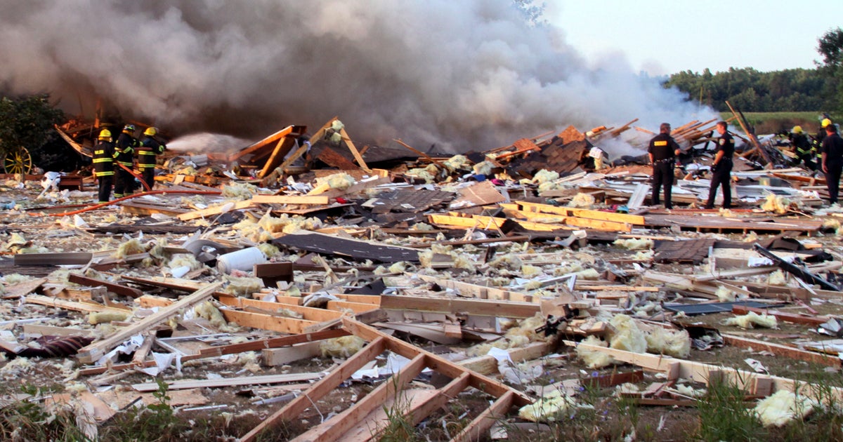 Explosion kills girl, levels home in N.Y. town - CBS News