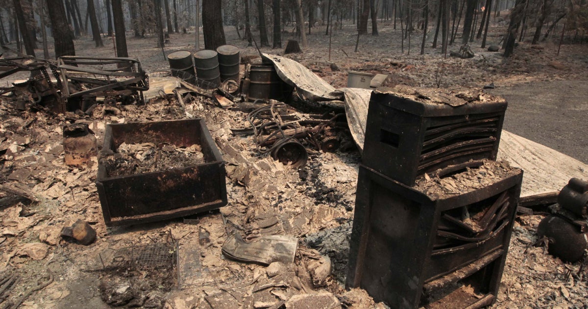 Northern Calif. wildfire destroys 50 buildings - CBS News