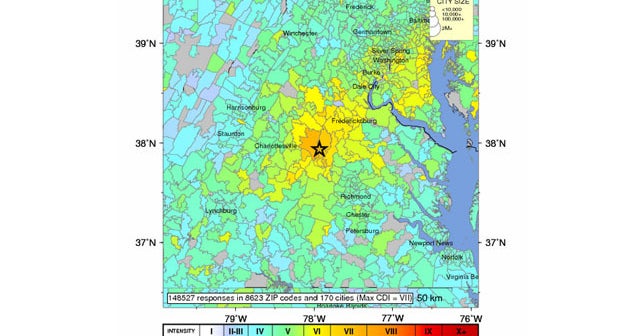2011 Virginia earthquake felt by third of U.S. - CBS News