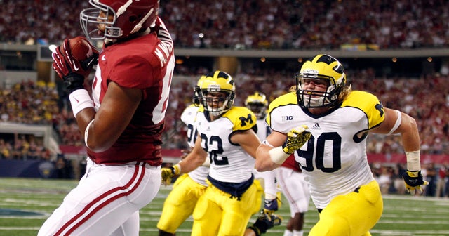 No. 2 Ala. wins 41-14 over No. 8 Mich. - CBS News