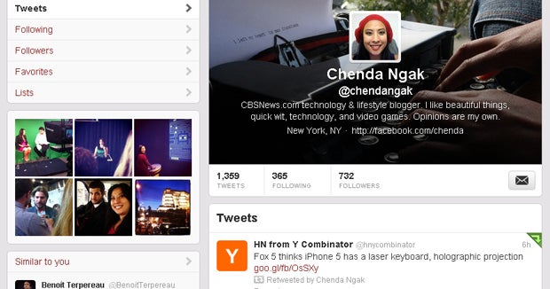 Twitter redesign includes header photo, rich iPad experience - CBS News