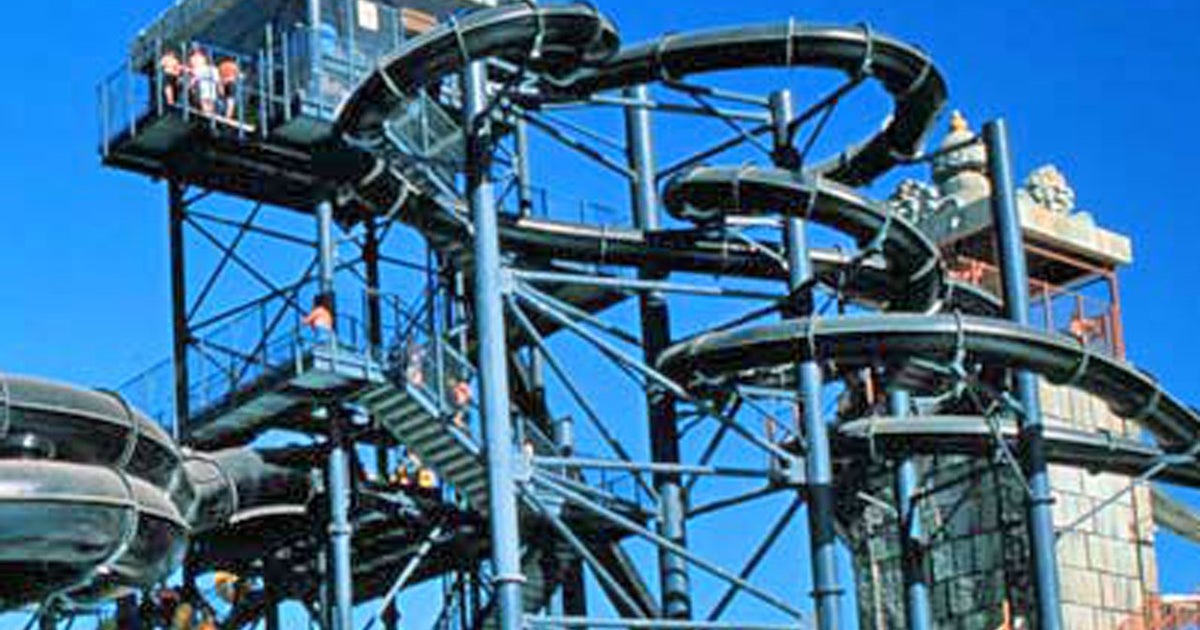Calif. teen falls off 75-foot water slide - CBS News