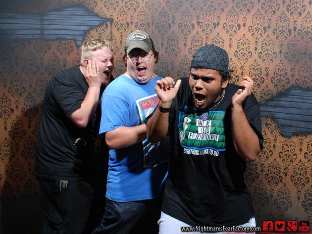 Terrified reactions at haunted house, Pt. 1
