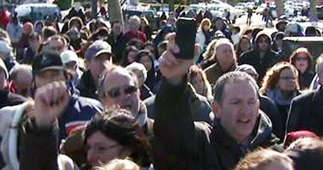 Frustrated residents protest outside NY utility - CBS News