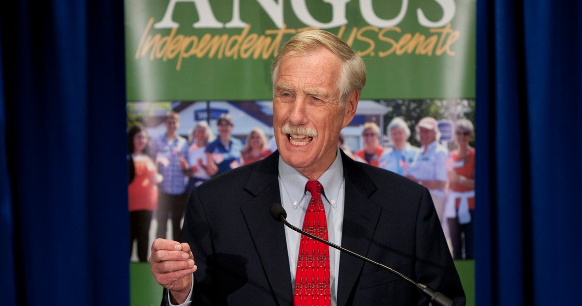 Maine Senator-elect Angus King to pick party this week - CBS News