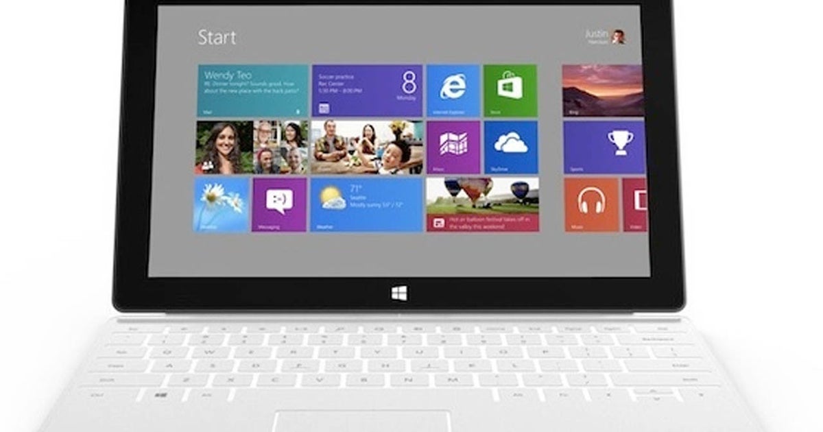 Surface tablet is most popular Windows 8 device - CBS News