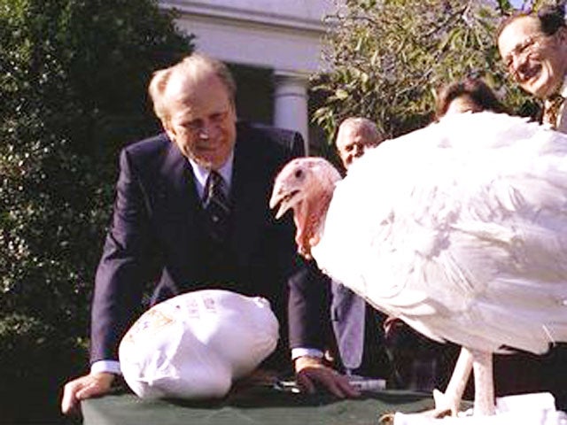 Presidential Thanksgiving turkey pardons through the years