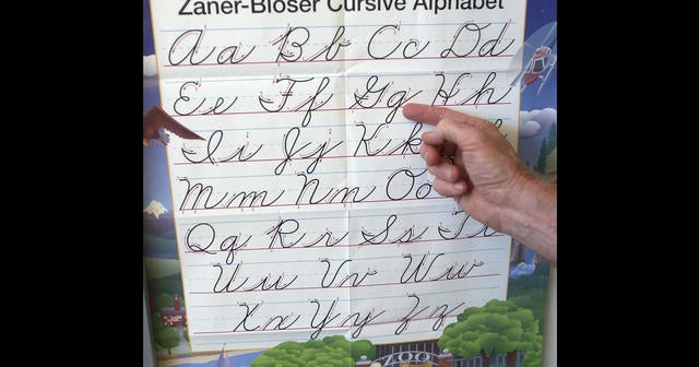 Lawmaker pushes bill to require cursive writing in schools - CBS News