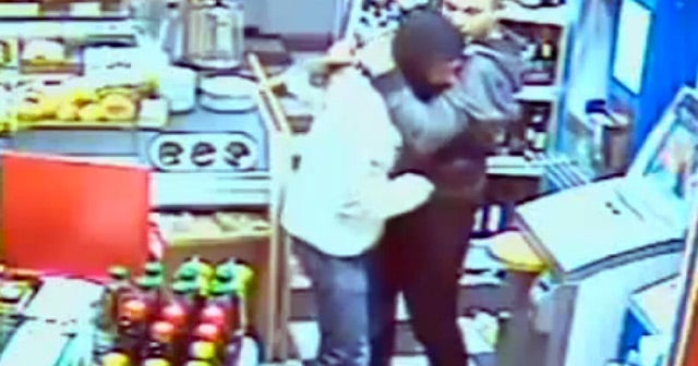 VIDEO: Would-be robber cries at gas station in Germany after store ...