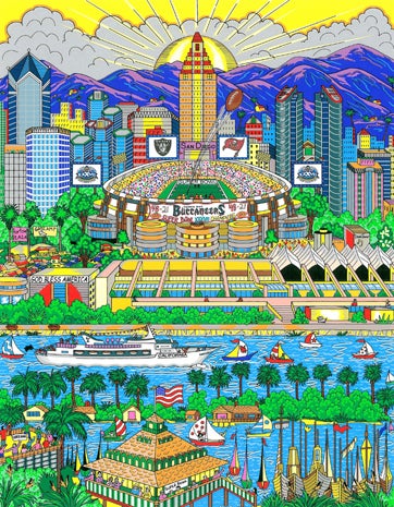 Super Bowl artist Charles Fazzino