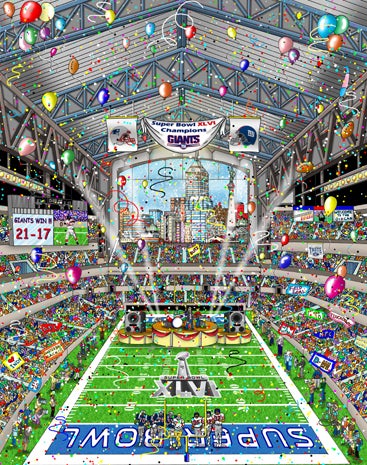 Super Bowl artist Charles Fazzino
